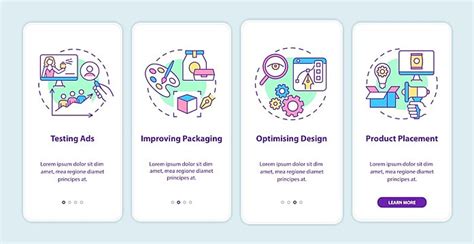 Neuromarketing Canons Onboarding Mobile App Page Screen Brochure Template Download On Pngtree