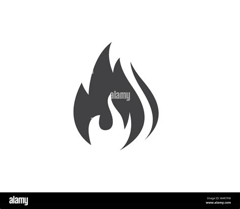 Fire Flame Vector Icon Design Illustration Stock Vector Image And Art Alamy