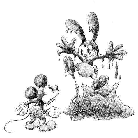 Mickey And Oswald By Essencetheunknown On Deviantart