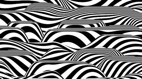 트렌디 한 3d 흑백 줄무늬가 배경을 왜곡 추상 적 소음 풍경입니다 착시 효과와 절차 리플 배경 0명에 대한 스톡 벡터 아트 및 기타 이미지 Istock