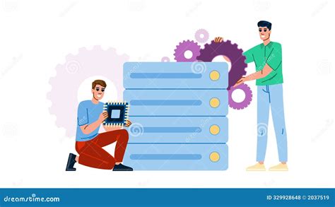 Redundancy Server Architecture Vector 329928498