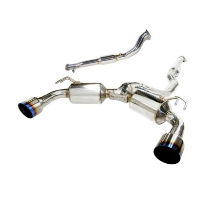 Invidia 02 Outlet Back Dual N1 Ti Tip Straight Cut Suit Mitsubishi