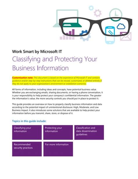 Classifying Data To Help Secure Business Information Template Frommicrosoft Docx Email