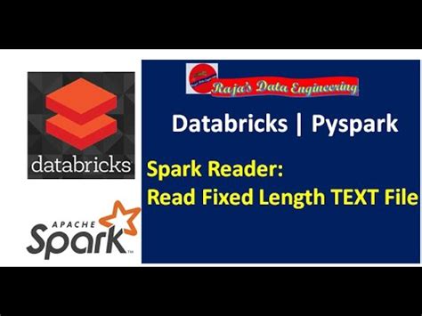 110. Databricks | Pyspark| Spark Reader: Reading Fixed Length Text File - YouTube