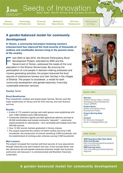 A Gender Balanced Model For Community Development