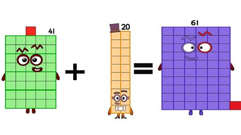 Learn Addition Numberblocks Adding Two Digit Addition Youtube