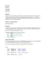 CSCI LAB O Docx Yash Patel Lab O CSCI Objective One Goal Of This Lab Is