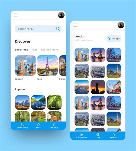 Find Landscape Mobile App Ui Ma Uxui Ashok Luhar