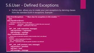 Error And Exception In Python PPTX