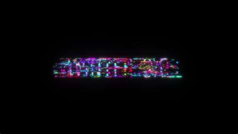 Winter Sale Colorful Text Word Flicker Light Animation Loop With Glitch Text Effect 4k 3d