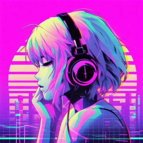 Headphones Girl Vaporwave Aesthetic Iii By Pixl141 On Deviantart