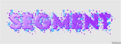 Segment Spectacular Splash Text Effect Generator