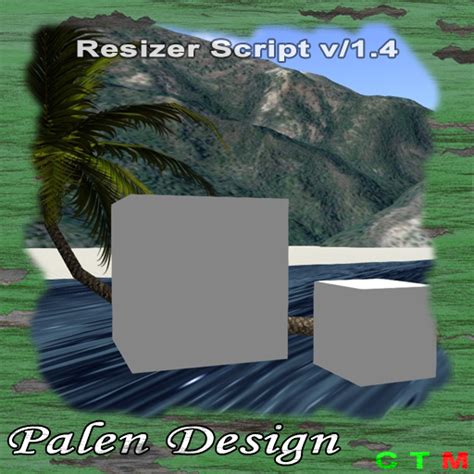 Second Life Marketplace Palen Design Resizer Script