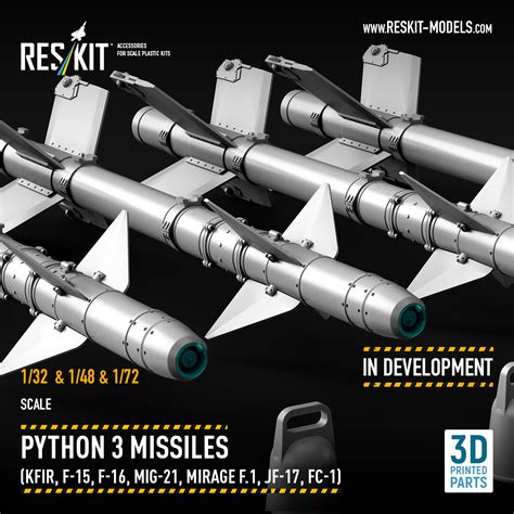 Blog Python 3 Air To Air Missiles For Your Scale Aircraft Models Reskit Model Acessories