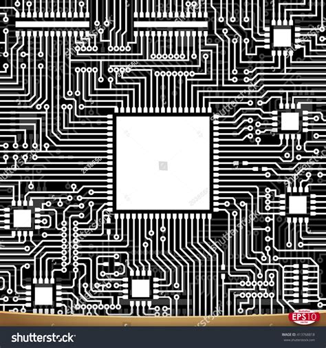 Pcb Wiring Scheme Vector Electrical Background Stock Vector Royalty Free Shutterstock