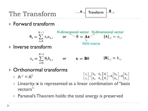 Ppt Transform Coding Powerpoint Presentation Free Download Id6336223