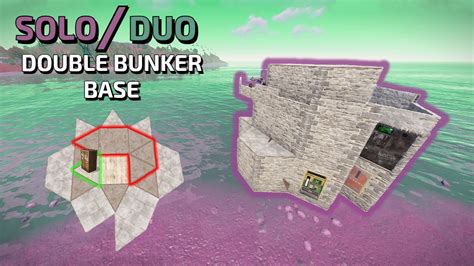 The Solo Duo Double Bunker Rust Base Design 2023 Youtube