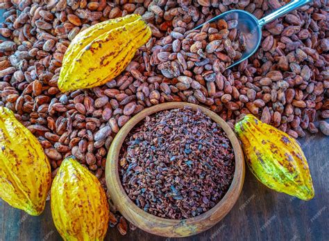 Premium Photo Cacao Nibs Are Cocoa Beans That Have Been Cold Ground Or Ground At Low