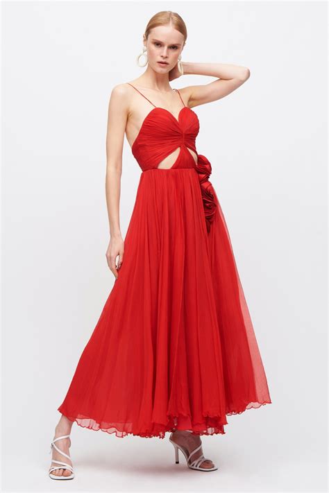 Noleggia Online Dress With Maxi Slit And Side Application By Iris Serban Drexcode