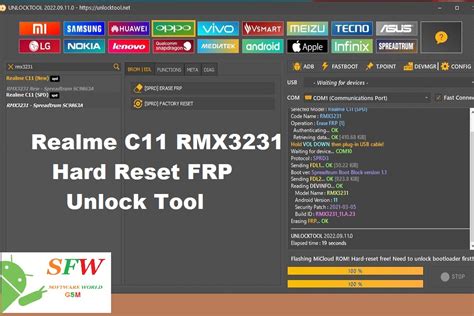 Software World Realme C11 Rmx3231 Hard Reset Frp Unlock