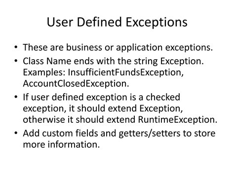 Introduction To Java Exceptions Ppt