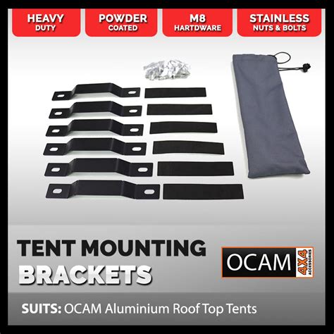 Mounting Brackets Kit 6pcs For Ocam Aluminium Hardshell Roof Top Ten