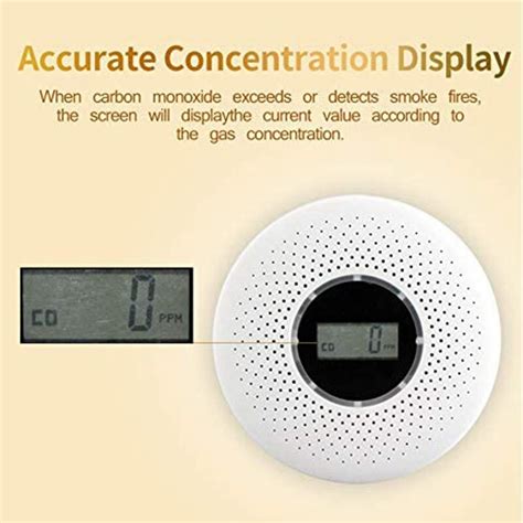 연기 및 일산화탄소 탐지기 콤보 음성 경고 및 Lcd 디스플레이 Co 연기 감지기 3 팩 화재 방지