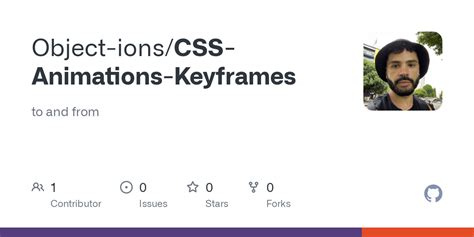 Github Object Ionscss Animations Keyframes To And From