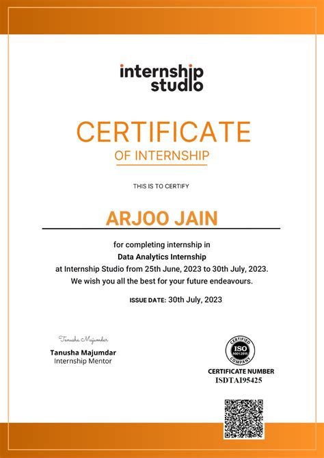 Arjoo Jain On Linkedin Hey Folks I Am Glad To Share That I Have Successfully Completed Data…