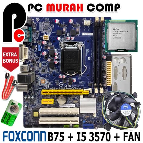 Jual Paket Mainboard I Mobo Motherboard Soket B Merk Foxcon I Shopee Indonesia