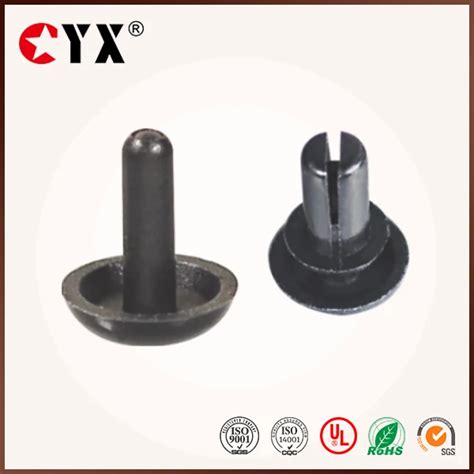 Yazhoulong Plastic Push In Snap Rivet With Black Or Natural Nylon