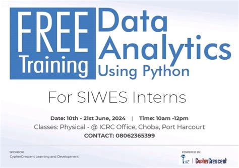Integral Computing And Research Centre On Linkedin Python Data Siwes