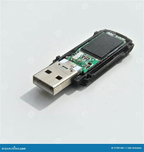 Open Broken Usb Stick Stock Image Image Of Compatible 57981481