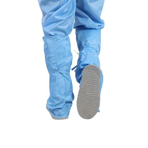 Lintec Garments Esd Coverall Set Headgear Rubber Sole Booties 3 Zipper Bag 5mm Grid At