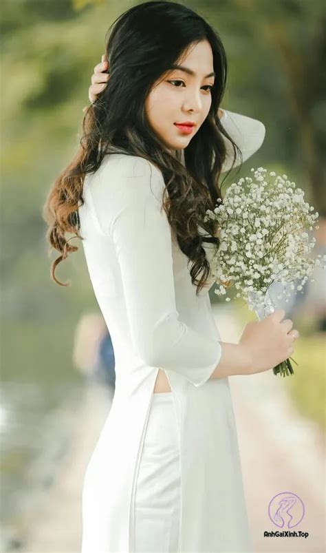 102 Ảnh gái xinh mặc áo dài gợi cảm quyến rũ người xem Ảnh Gái Xinh