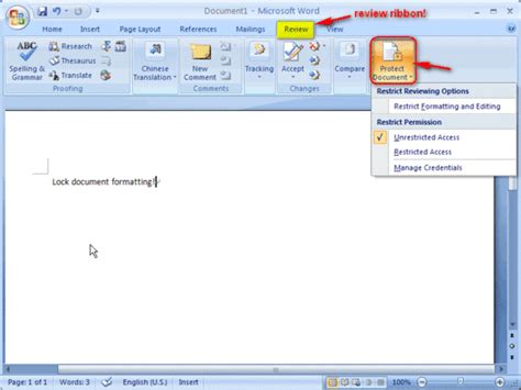 How To Lock And Unlock Word Document Microsoft Word Tutorial