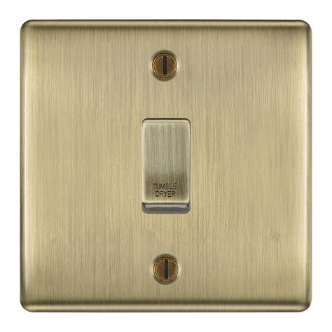 Bg Antique Brass Custom Grid Switch Panel Labelled Kitche