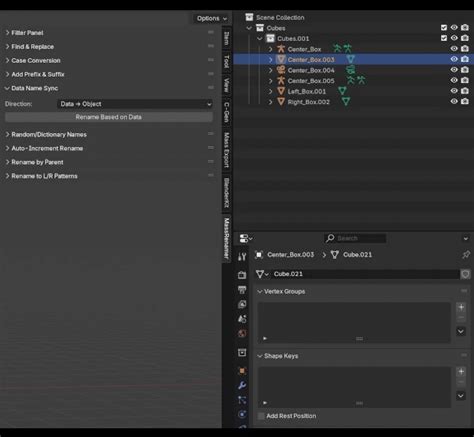 renamer rename 1000s objects in secods in blender