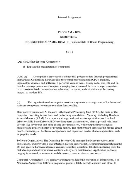 Internal Assignment Pdf Osi Model Read Only Memory