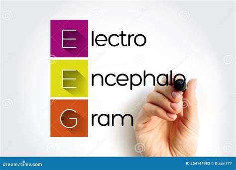 Eeg Electroencephalogram Acronym Concept On Blackboard Stock Image