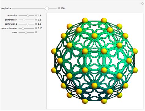 Spheres At The Vertices Of Polyhedra Wolfram Demonstrations Project