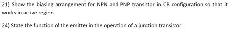 Solved Show The Biasing Arrangement For NPN And PNP Chegg Com