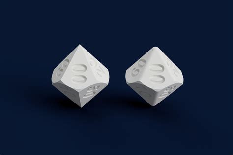dnd dice numbered stl print file dice set dungeons and dragons 3d