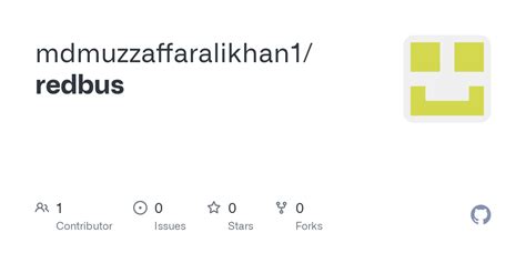 github mdmuzzaffaralikhan1 redbus