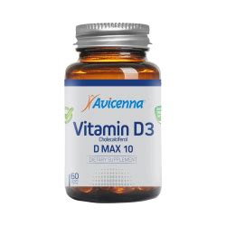 Купить Avicenna Vitamin D3 MAX 10 Витамин Д3, 10000 МЕ, 60 капсул в ...