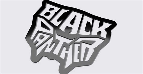 Black Panther Logo By Toxicmaxi Download Free Stl Model