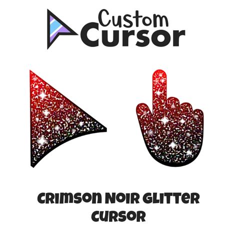 Crimson Noir Glitter Cursor Custom Cursor