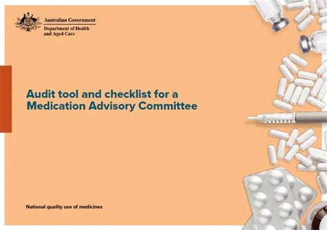 Audit Tool And Checklist For A Medication Advisory Committee Mac