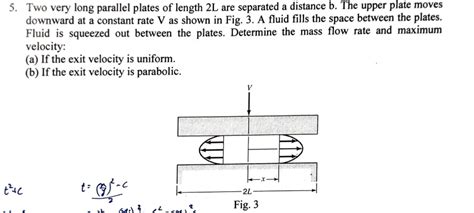 solved 5 two very long parallel plates of length 2 l are