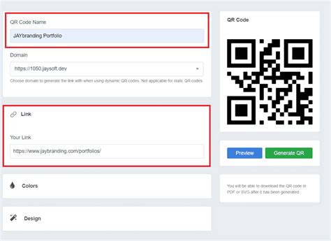 Instructions For Creating Qrcode With Shortened Link And Viewing Visit